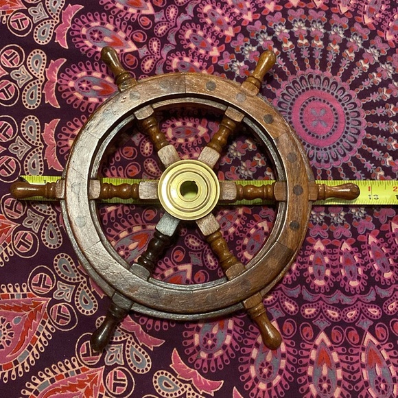 Vintage | Wall Decor | Miniature Wooden Captains Wheel 2 Inches | Poshmark